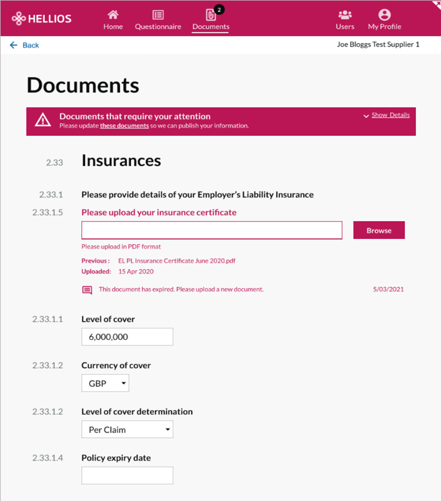 Hellios: Supplier Help & Support
